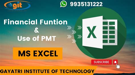 What Is Financial Function In Ms Excel Pmt Formula Step By Step