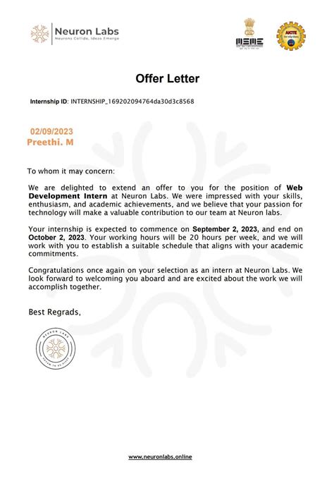 Preethi M On Linkedin Nextchapter Webdevelopmentintern Neuronlabs