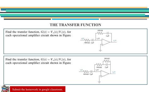 Find The Transfer Function Gs Frac Vos Vis For Each Operat