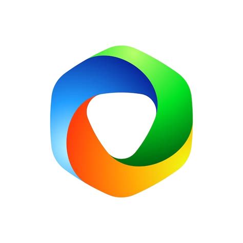 Premium Vector Polygon Hexagon Colorful Logo Design