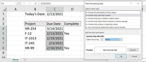 how to use conditional formatting to highlight due dates in excel
