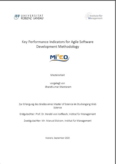 Key Performance Indicators For Agile Software Development Methodology