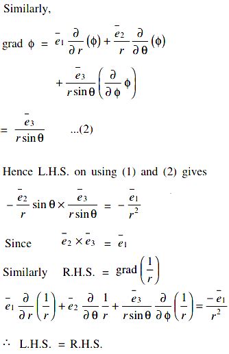 Show That For Spherical Polar Coordinates R θ φ Curl Cos θ Grad φ