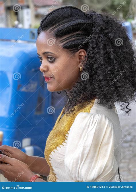 Meknes Ethiopia April 28th2019 Ethiopian Women In The City Have