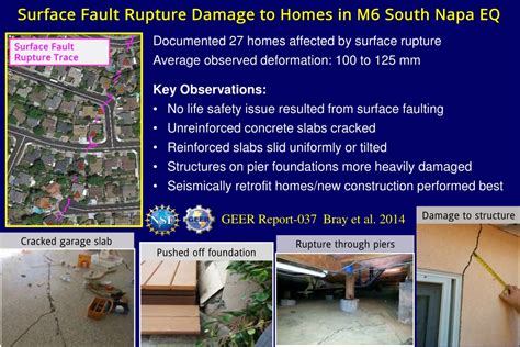 Ppt Assessing And Mitigating Surface Fault Rupture Deformation