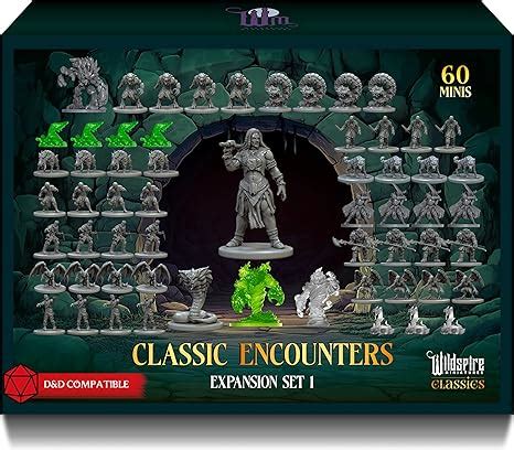 Classic Encounters Expansion Set I 60 Iconic Dnd Miniatures Bulk Monsters