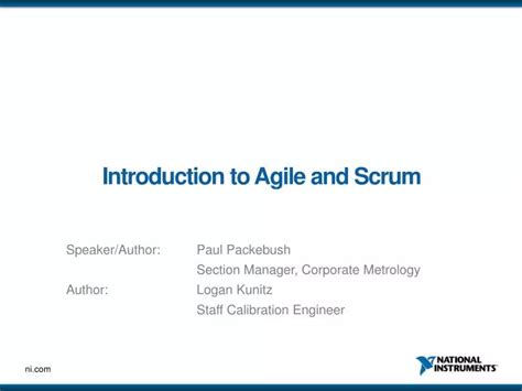 PPT Introduction To Agile And Scrum PowerPoint Presentation Free Download ID 2959165