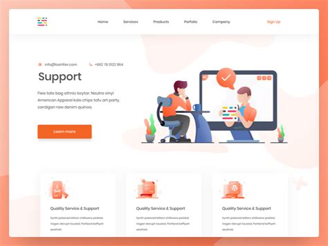 Support Page Illustration Help Desk Website Design Inspiration Help