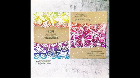 unity quick tip foiled rainbow butterfly card how to use the foil