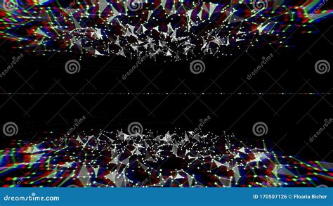 Transformation Of Flickering Colorful Plexus Pattern Of Future Innovation Technology Connection