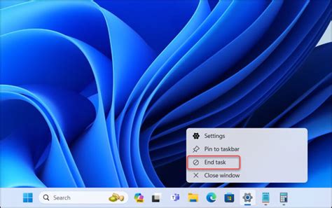 Enable Disable End Task In Taskbar On Windows