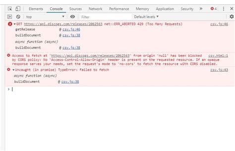 Neterraborted 429 Too Many Requests Access Blocked By Cors Policy Learnjavascript