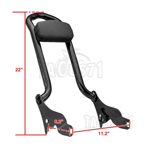 22 Street Glide Tall Backrest Sissy Bar For Harley Road King Glide