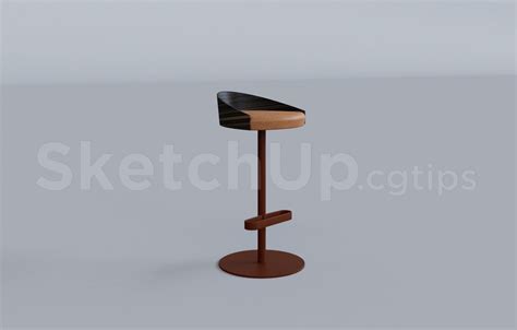 9759 Free Sketchup Bar Stool Model Download Bar Stools Stool Stool