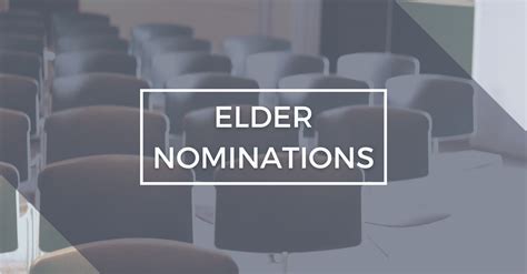 Elder Nominations 2023 Lambrick Park Church