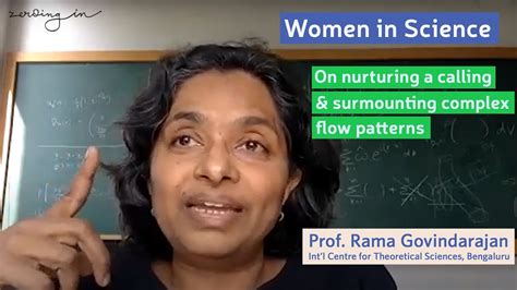 women in science e3 in conversation with prof rama govindarajan
