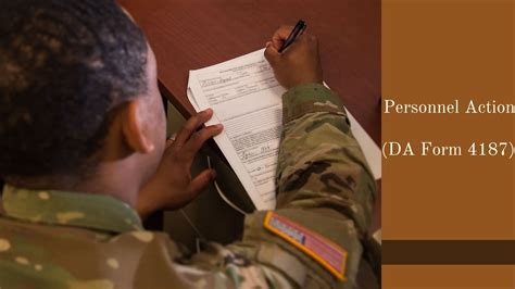 Da Form 4187 Da Form 4187