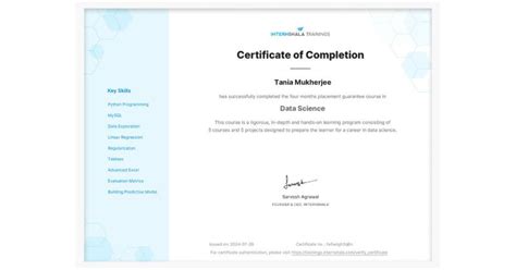 Tania Mukherjee On Linkedin Successfully Completed The Data Science