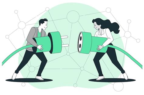 Free Vector Connection Concept Illustration