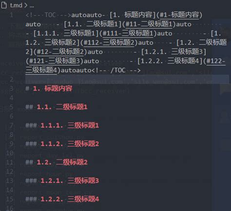 VScode markdown md TOC 插件目录生成错误auto 何大卫 博客园