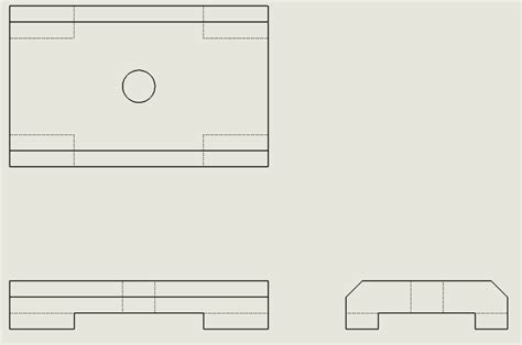 Solved Sketch Isometric View With Hidden Lines