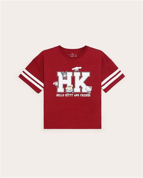 Riachuelo Camiseta Infantil Boxy Hello Kitty 6 14a Vermelha Sanrio