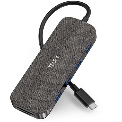 Buy Usb C Hub Tsupy 10 In 1 Usb C Adapter Usb C To Hdmi 4k Pd 6 Usb 3