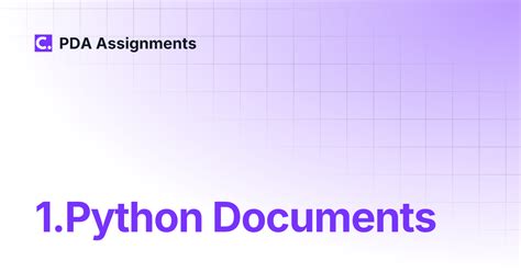 1python Documents Pda Assignments