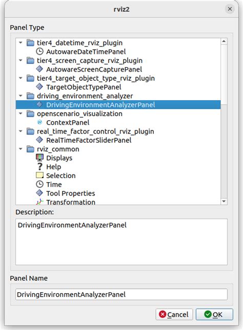 Driving Environment Analyzer Autoware Tools Documentation