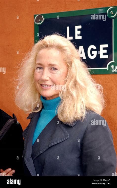 French Actress Brigitte Fossey Pictured At The Roland Garros Vip