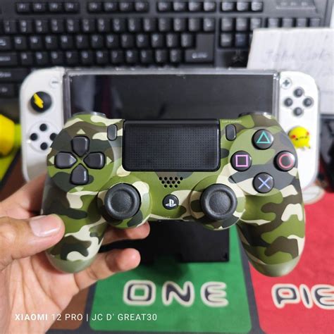 Ps4 Dualshock 4 Wireless Controller Green Camouflage Original On Carousell