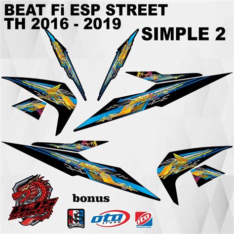 Jual Cod Striping Sticker Stiker Polet Lis Beat Fi New Esp Street