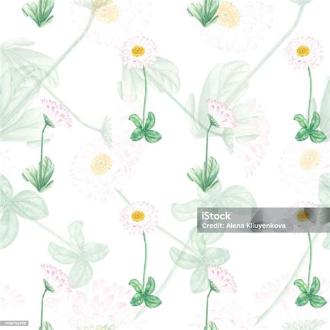 흰색 바탕에 녹색 야생화와 분홍색 꽃이 있는 수채화 무늬 휴일 웨딩 디자인을 위해 식물 스타일로 손으로 그렸습니다 직물 섬유 벽지 표지 인쇄물 포장 종이 스크랩북용 디지털