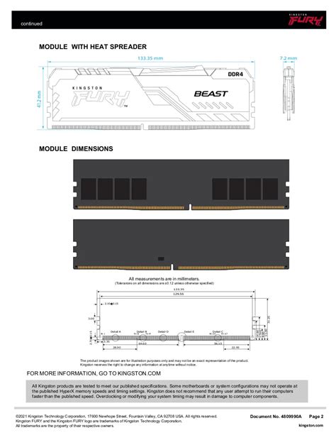 Memoria Udimm DDR GB Fury Beast RGB CL Kingston MHz Garantía de año Tsociety