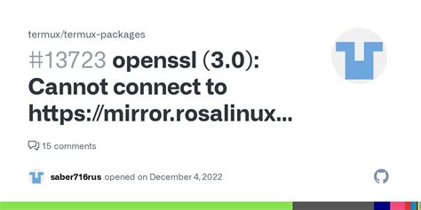 Openssl 30 Cannot Connect To Due To