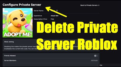 How To Delete Private Servers On Roblox Delete Roblox Private