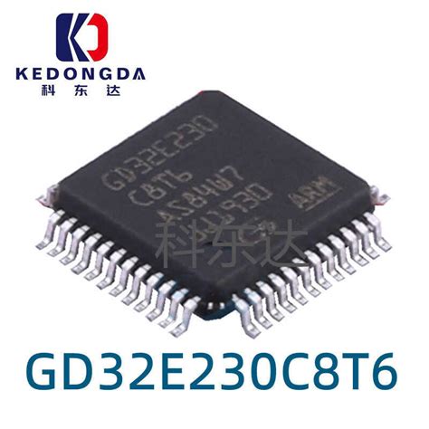 Original Gd32e230c8t6 Lqfp 48 Arm Cortex M23 32 Bit Microcontroller Mcu