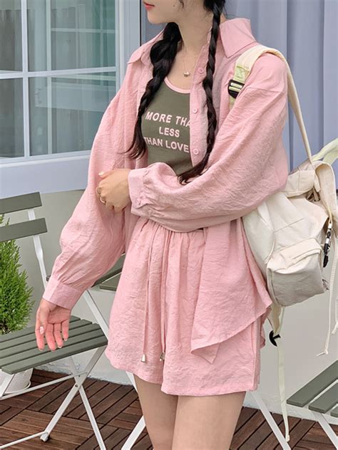 마이온샵 쓰리피스set 장마룩 MADE 런온 썸머 쓰리피스 set 44 66 바캉스룩 썸머셋업 셔츠 여름셔츠 나시