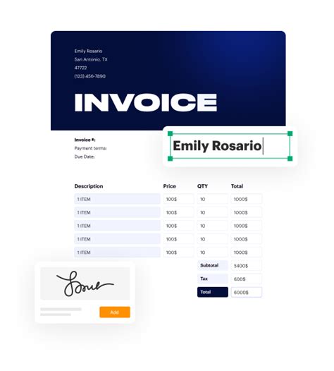 Client Invoice Generator Software With Customizable Pdf Templates