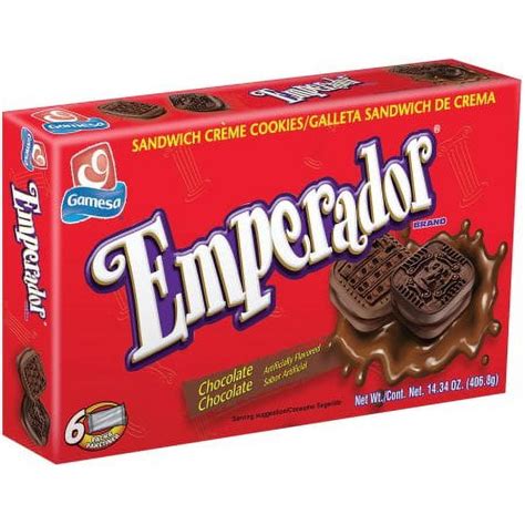 Gamesa Emperador Chocolate Sandwich Cookies 1434 Oz Box Pack Of 3