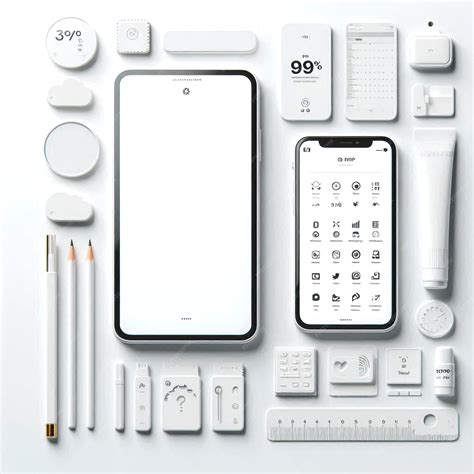 Realistic Mobile Mockup For Professional App Ui Displays Premium Ai Generated Image