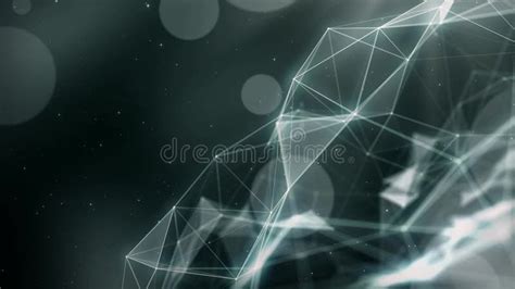 Plexus Abstract Network White Technology Science Background Loop Stock Video Video Of Glamour