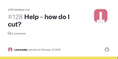 Help How Do I Cut · Issue 128 · Mifi Lossless Cut · Github