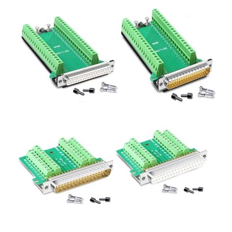 【cool】 Db37 Female Male Connector D Sub 37 Pin Port Terminal Breakout Connector Solder Free
