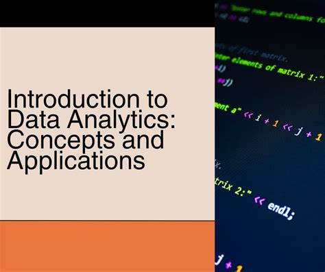 Introduction To Data Analytics Concepts And Applications