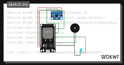 Earth Quake Detector Wokwi Esp32 Stm32 Arduino Simulator