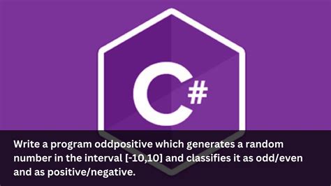 C Program To Generates A Random Number In The Interval 1010 And Classifies It Youtube