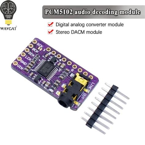 Interface I2s Pcm5102a Dac Decoder Gy Pcm5102 I2s Player Module For Raspberry Pi Phat Format