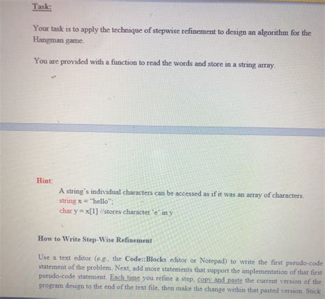 Solved Background Stepwise Refinement Is A Low Level Design