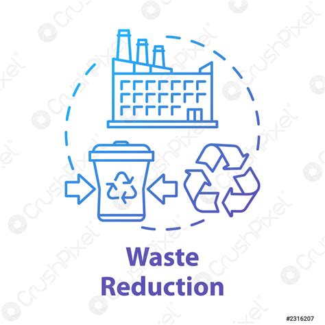 Waste Reduction Concept Icon Garbage Recycling Municipal Debris